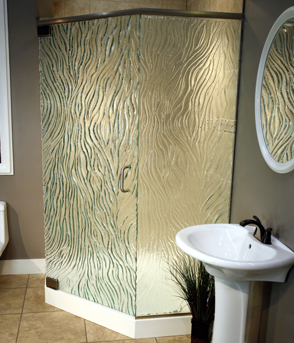 Textured Shower Glass | Castle Glass LLC